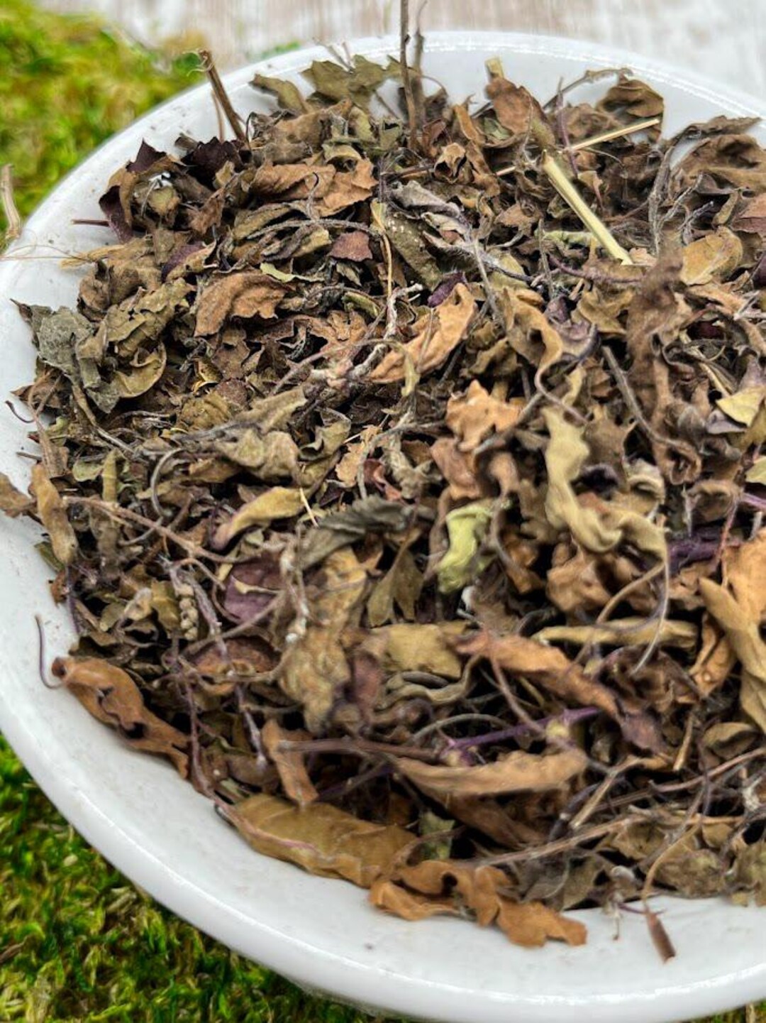 Organic Tulsi Holy Basil Dried Herb - Whole Leaf - Tea DIY Ingredient ...