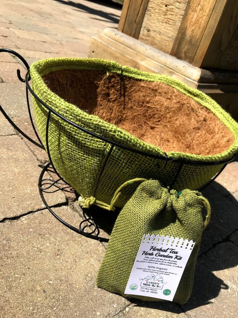 Tea Cup Planter w/ Herbal Tea Herb Organic SEED Collection | Etsy