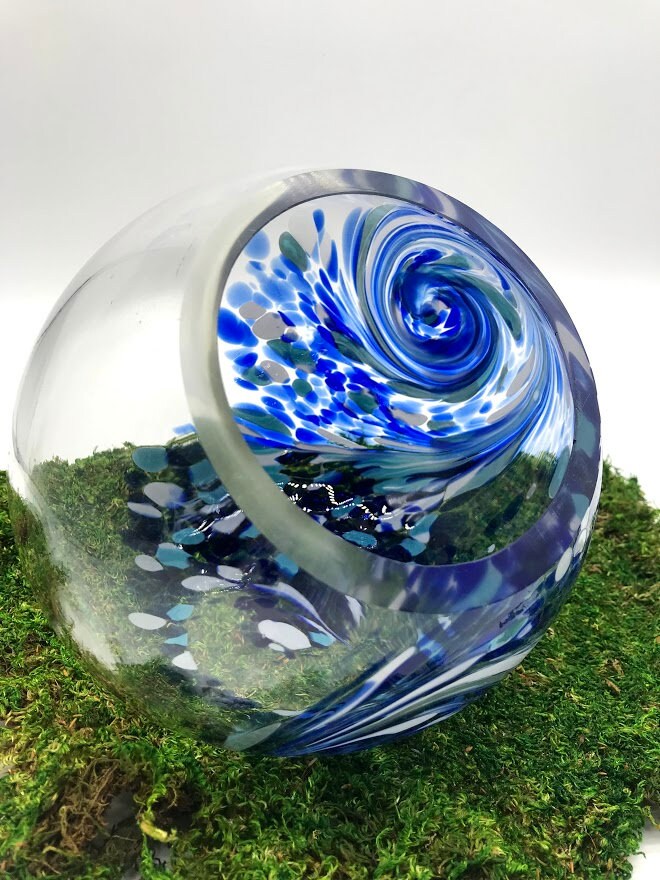 SKY Blue Globe Glass Terrarium 7 for Succulents Air - Etsy