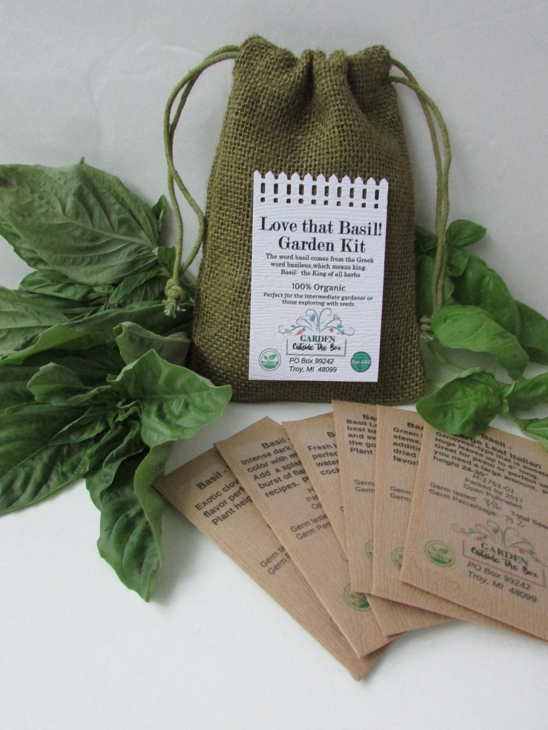 Love That Basil! Craft Cocktails - Grow Kit - 100% Organic - Custom ...