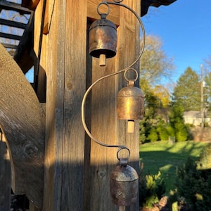 Winding Bells - *wood Dinger Bell - Hanging Yard Art - Garden Decor ...
