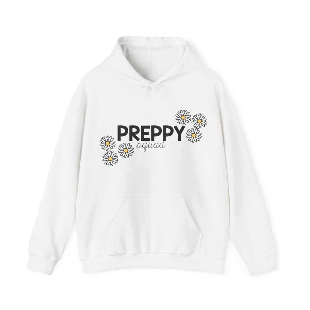 Preppy Squad Hoodie With Daisies - Etsy