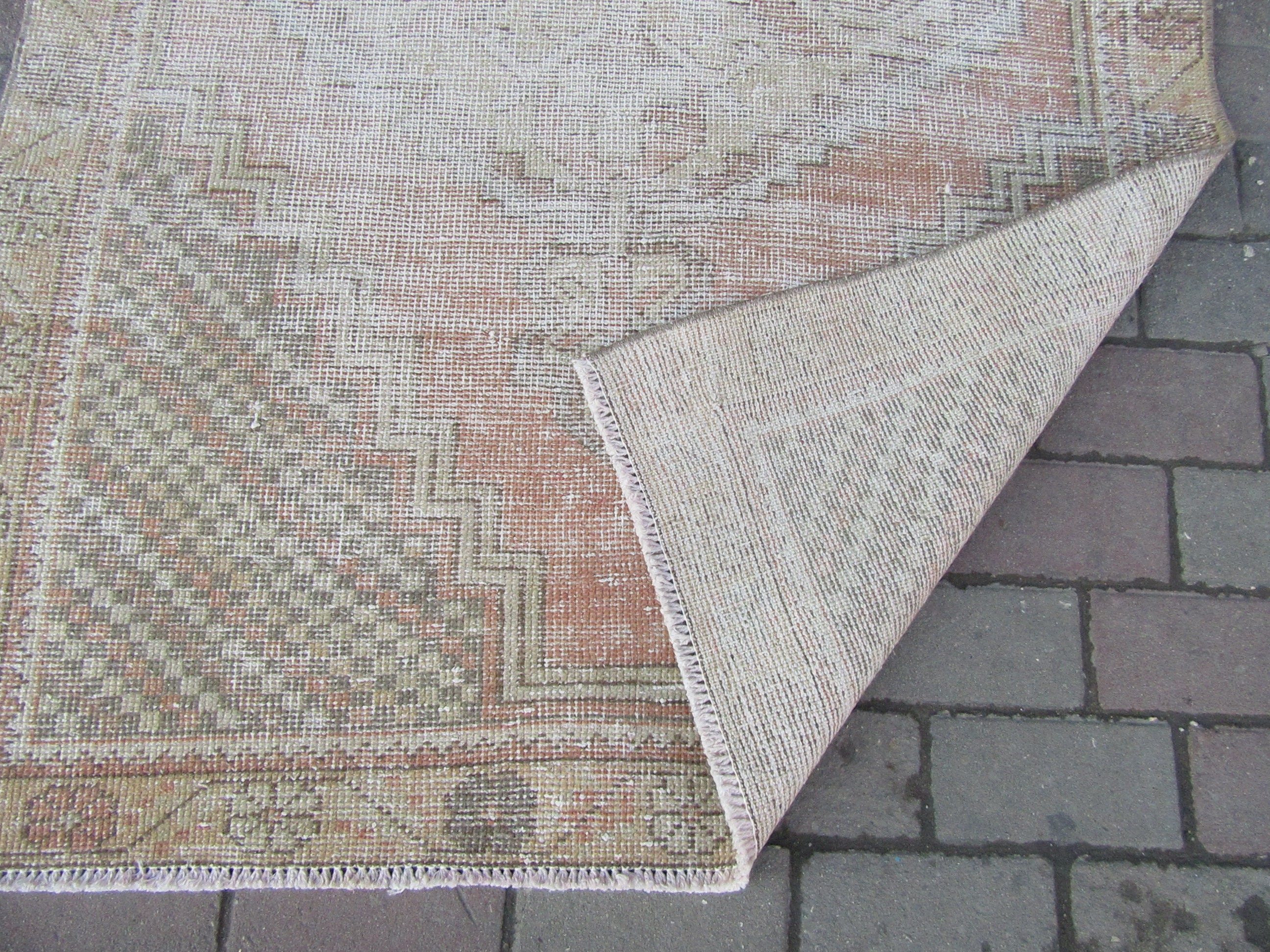 Vintage Worn Rug 3.5x5.4 Ft, Distressed Vintage Small Area Rug - Etsy
