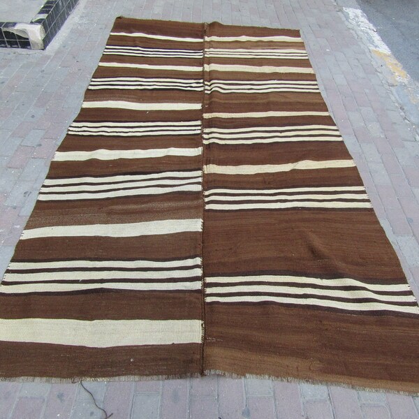 Brown Kilim Rug - Etsy