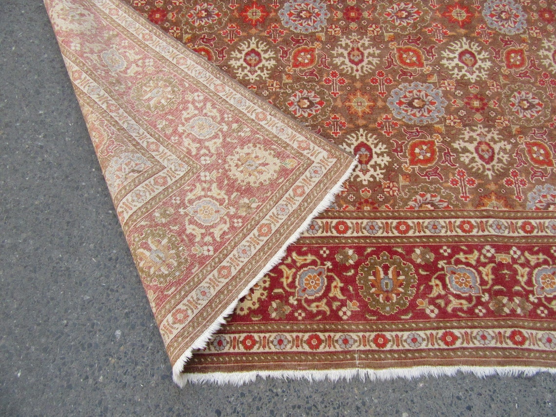 Vintage Large Rug 9.7x13.3 Ft, All Over Designed Turkish Rug - Etsy