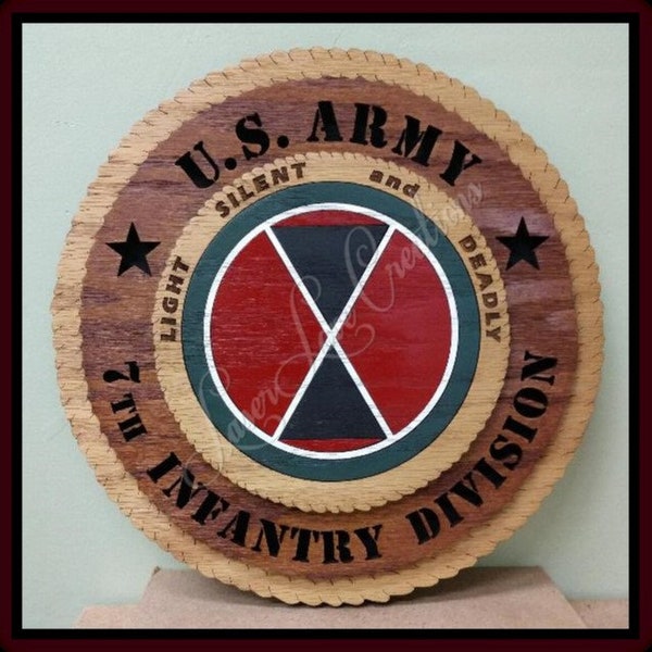 Us Army 7th Infantry Division - Etsy