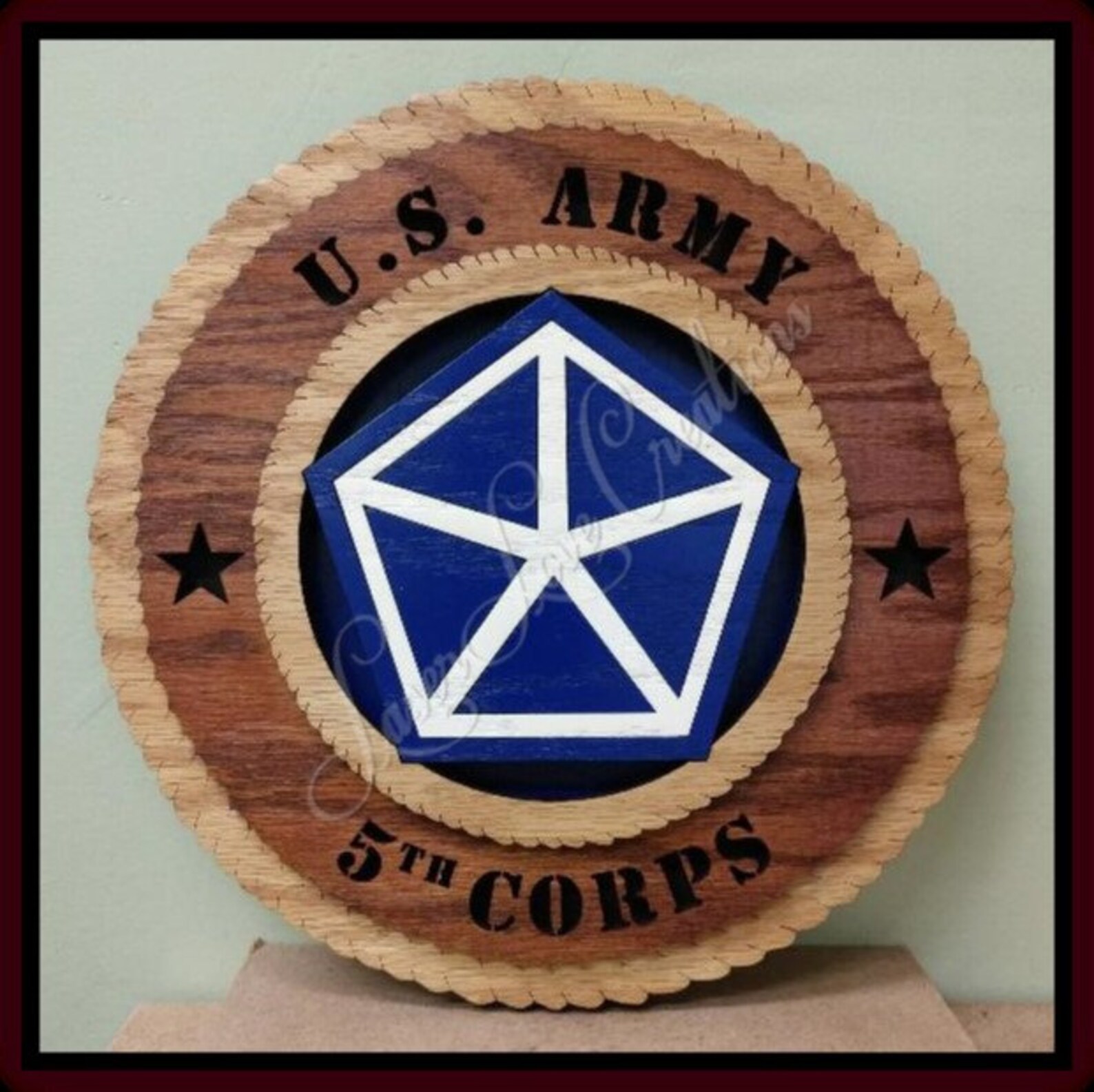 US Army 5th Corps Laser Cut 3D Wood Wall Tribute Plaque 11 - Etsy