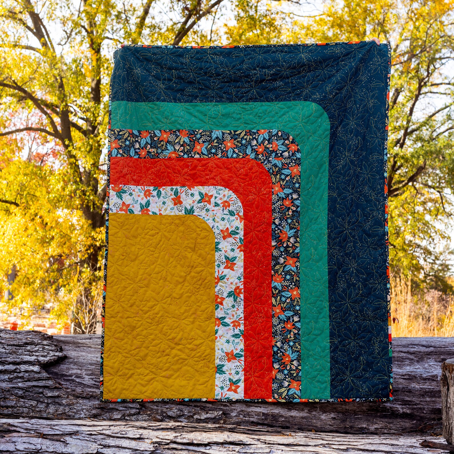 Corner Booth Quilt Pattern PDF Download - Modern and Bold, Easy and ...