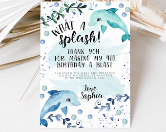 Dolphin Thank You - Etsy