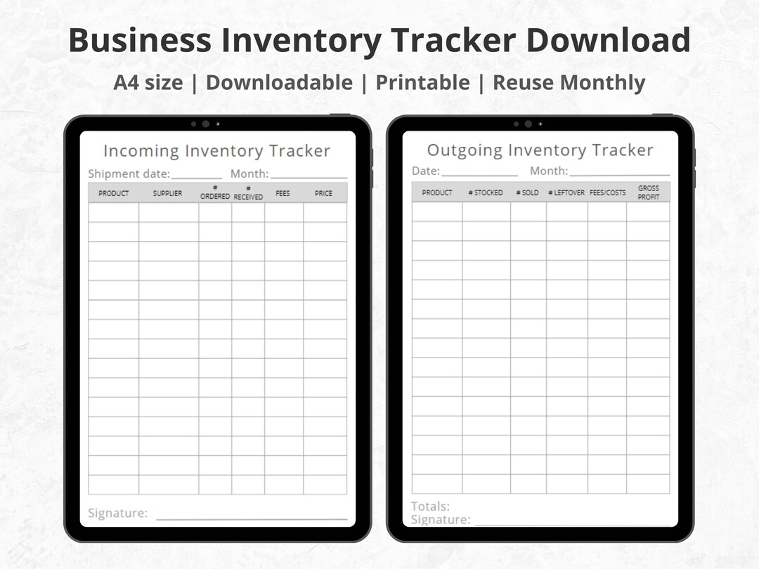 Inventory Tracker | Small Business Organizer | Inventory Tracker ...