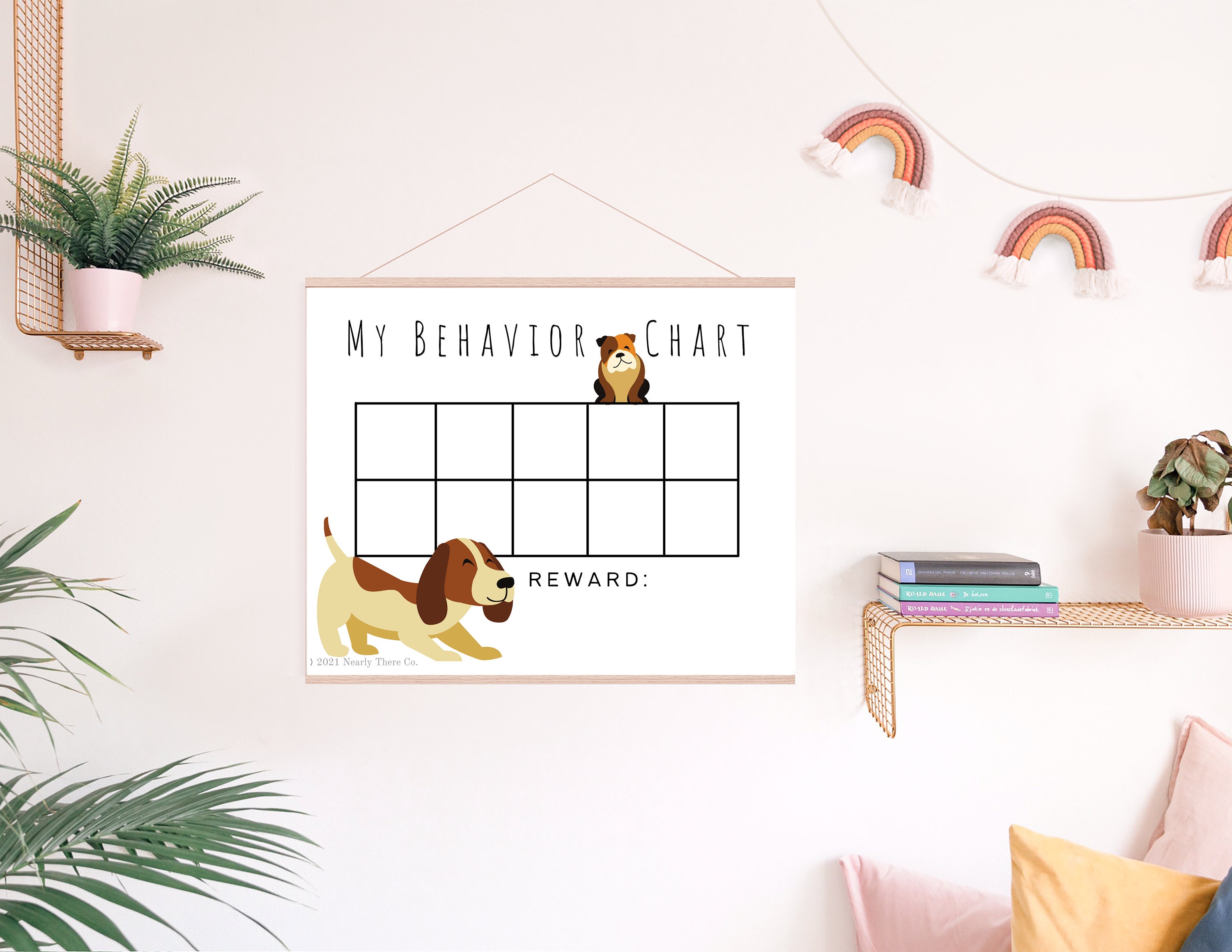 Behavior/reward Chart for Children Puppy Design PDF Download - Etsy