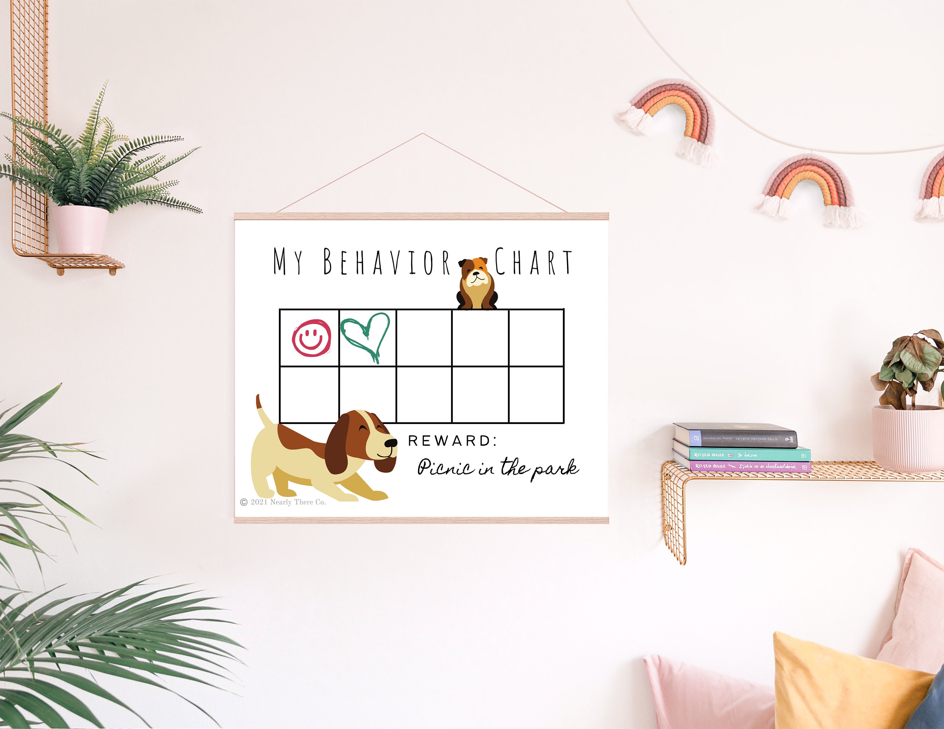Behavior/reward Chart for Children - Puppy Design - PDF Download - Etsy