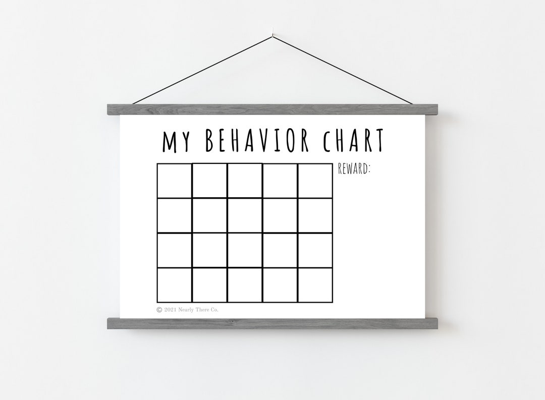 Behavior/reward Chart for Children - BIG - PDF Download - Etsy
