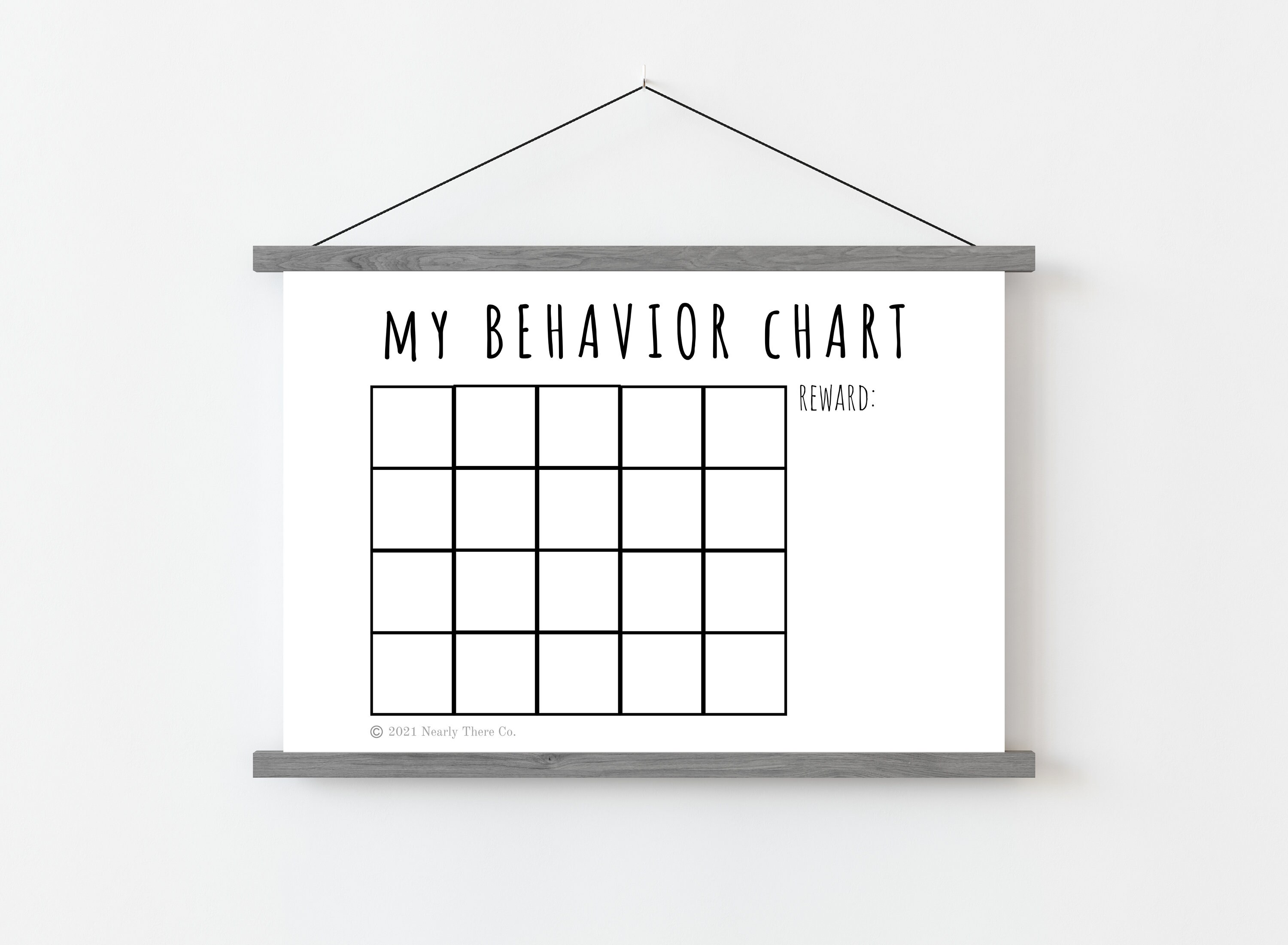 Behavior/reward Chart for Children - BIG - PDF Download - Etsy