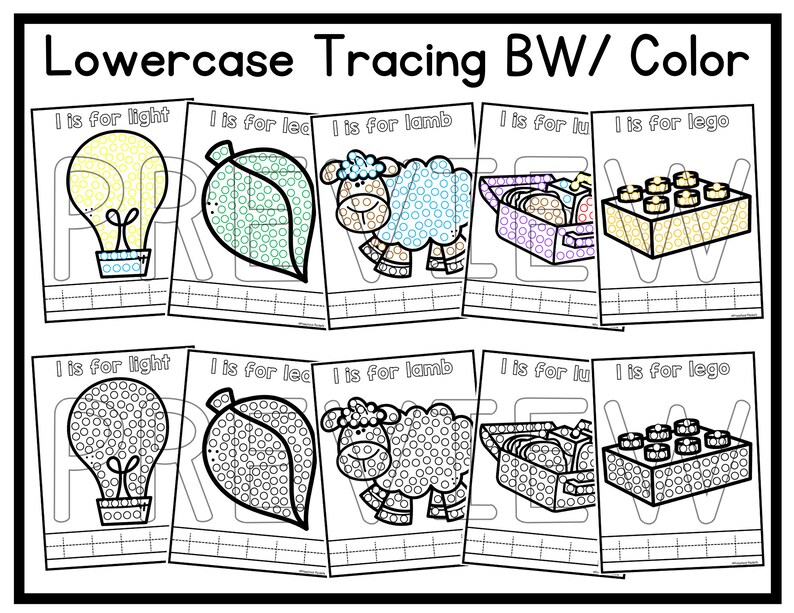 Letter L Alphabet Crafts Q Tip Painting Fine Motor Skills - Etsy