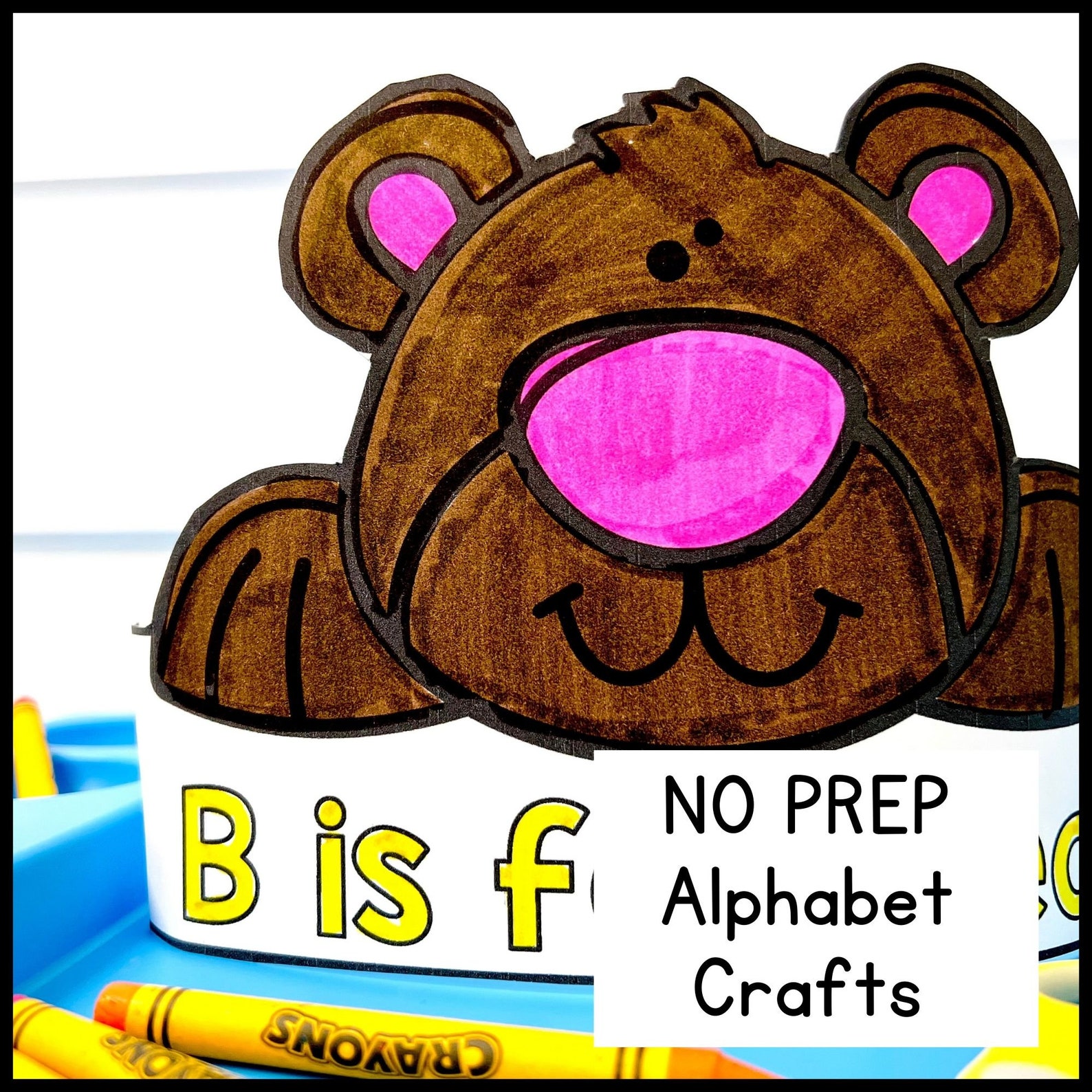 Zoo Animal Crafts for Kids Alphabet Crowns - Etsy