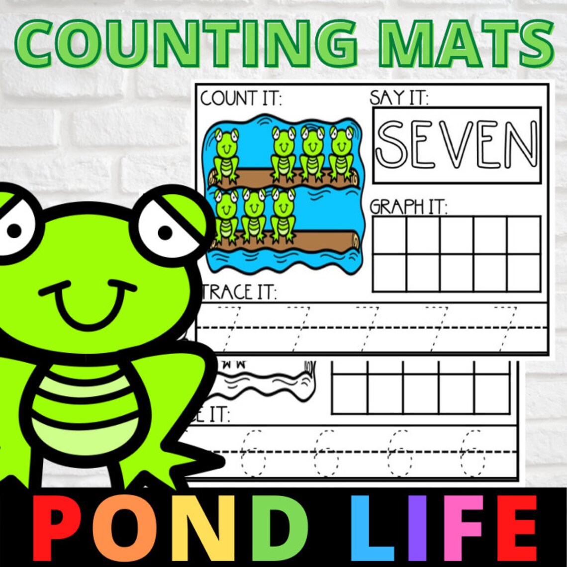 Preschool Numbers and Counting Worksheets | Etsy