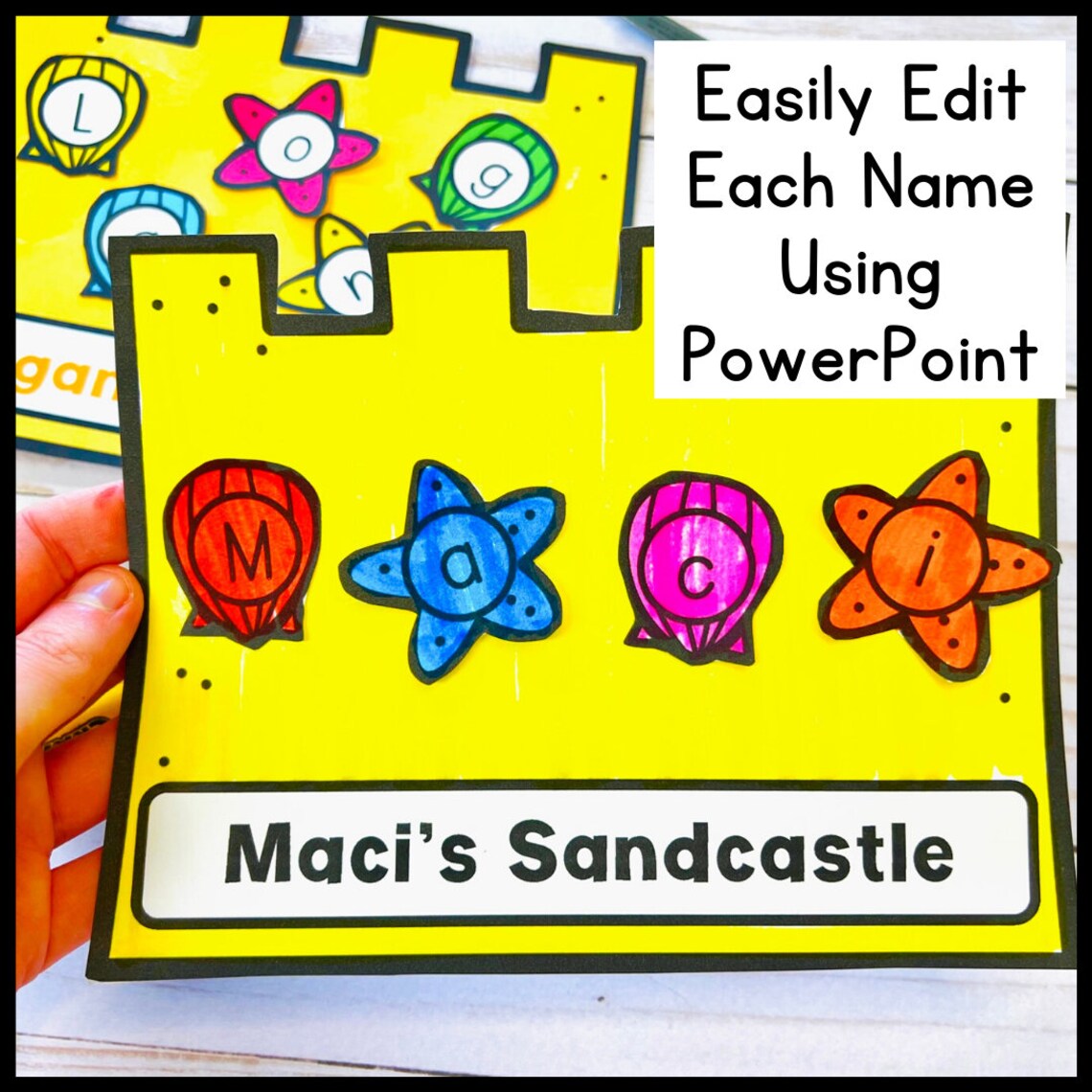 Sandcastle Editable Name Craft Summer Preschool Printable Kids - Etsy Sandcastle Editable Name Craft Summer Preschool Printable Kids - Etsy