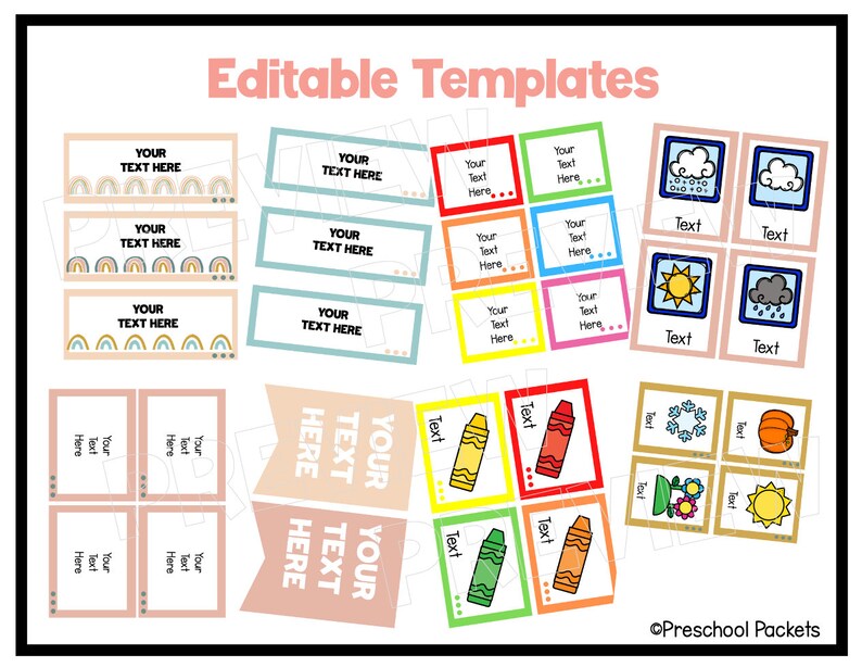 Boho Rainbow Classroom Decor Preschool Focus Wall - Etsy