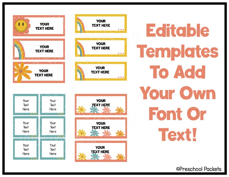 Retro Classroom Decor Preschool Focus Wall - Etsy