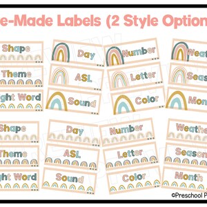 Boho Rainbow Classroom Decor Preschool Focus Wall - Etsy