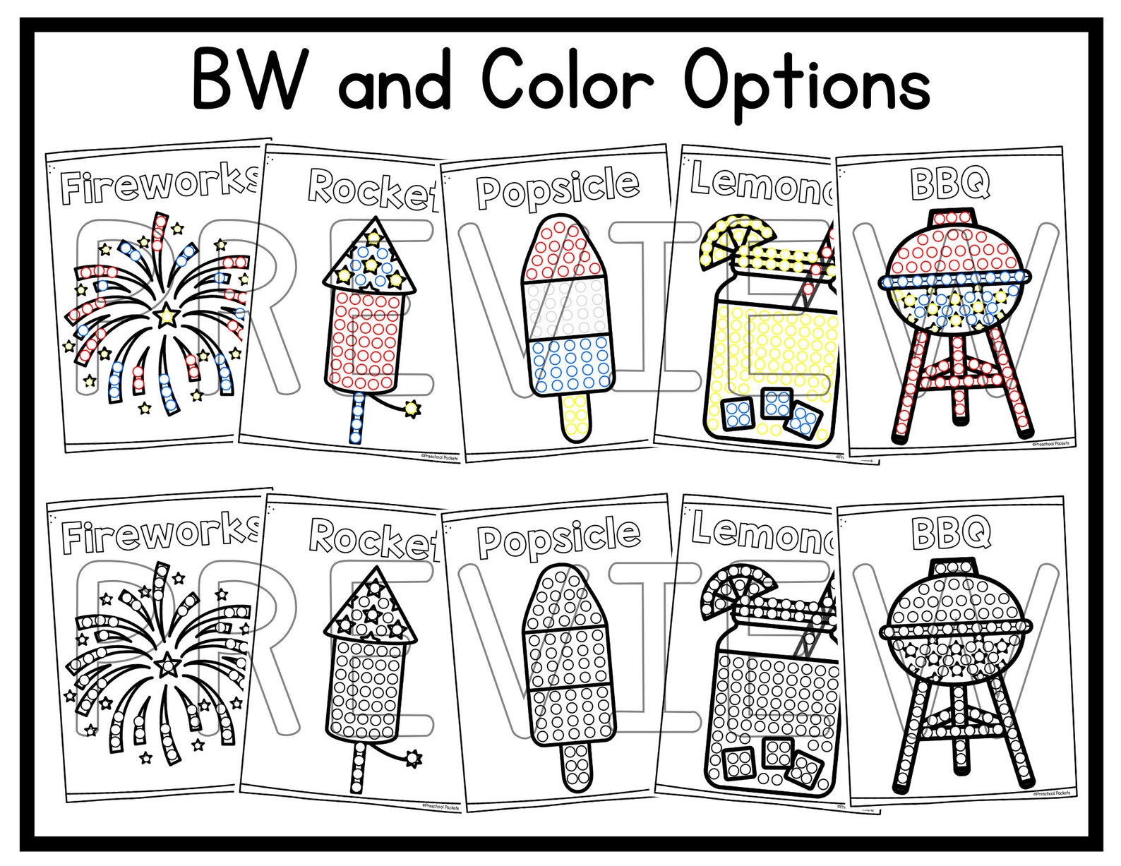 4th of July Kids Crafts Q Tip Painting Fine Motor Activity - Etsy