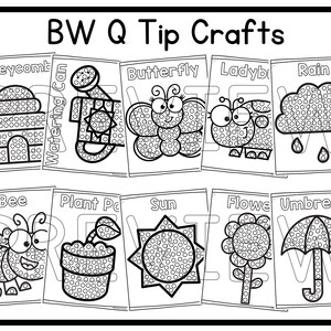 Spring Kids Crafts Q Tip Painting Fine Motor Activity - Etsy