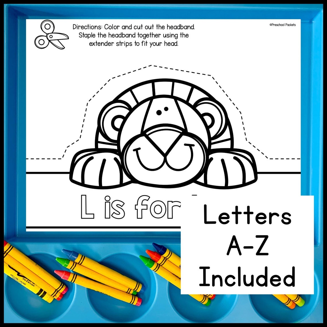 Zoo Animal Crafts for Kids Alphabet Crowns - Etsy