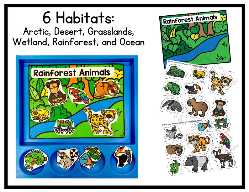 Animal Habitats Printable Book at Russell Hixson blog