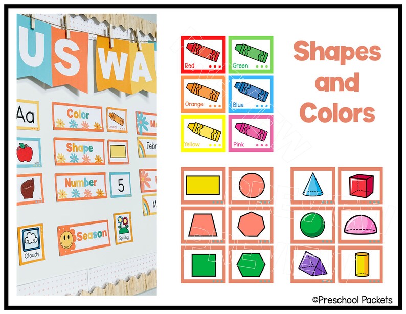 Retro Classroom Decor Preschool Focus Wall - Etsy