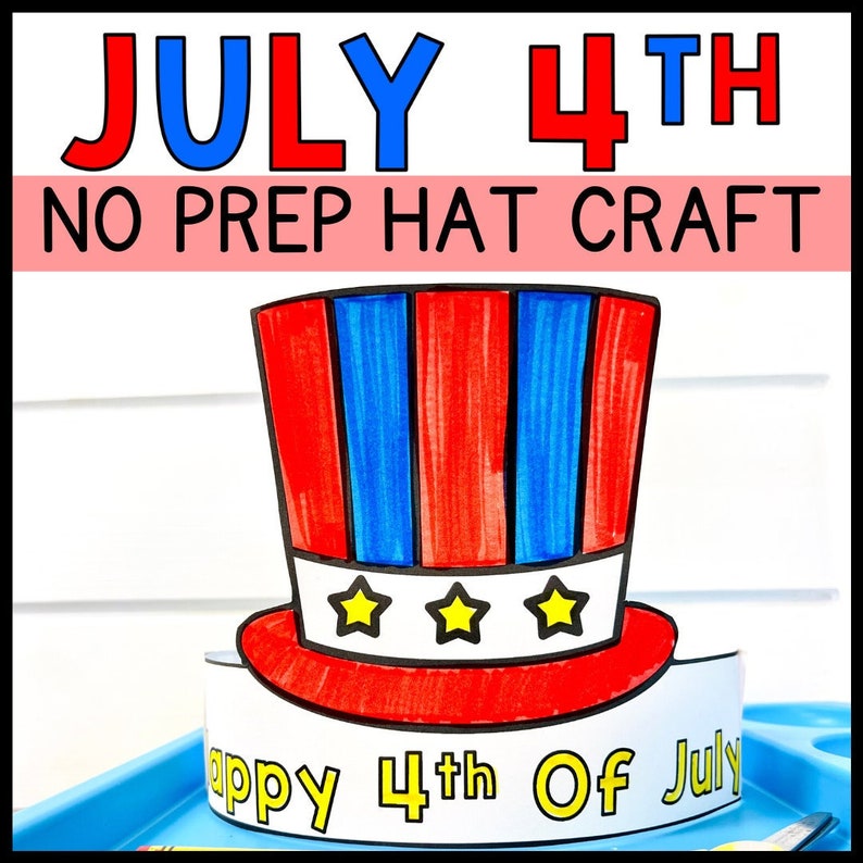 4th of July Crown Crafts No Prep Summer Crafts - Etsy
