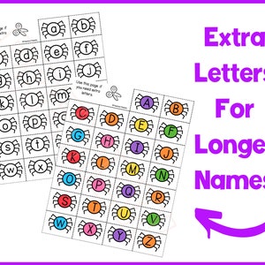 Halloween Name Craft Editable Spider Web Crafts for Kids - Etsy