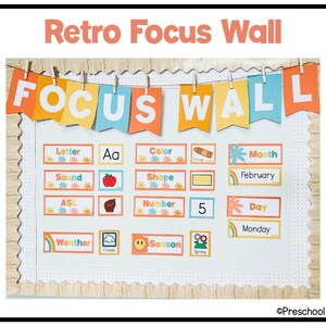 Retro Classroom Decor Preschool Focus Wall - Etsy
