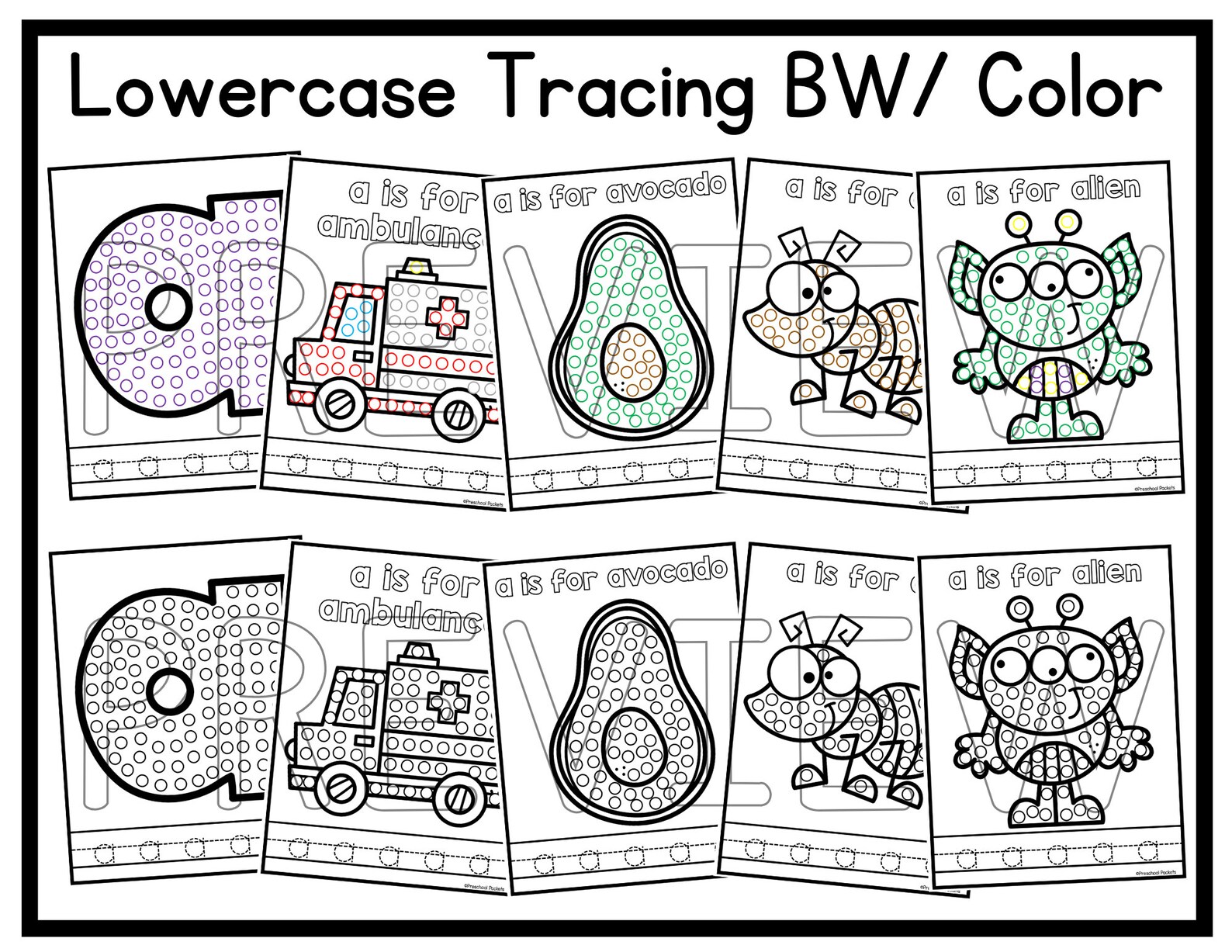 Letter A Alphabet Crafts Q Tip Painting Fine Motor Skills - Etsy