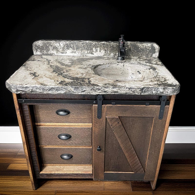 Rustic Vanity - Etsy