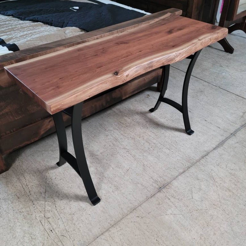 Live Edge Sofa Table - Etsy