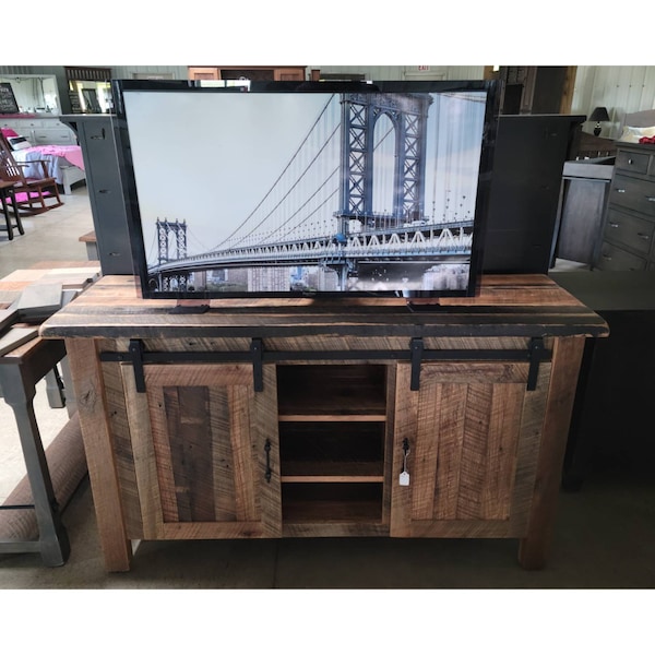 Reclaimed Wood Tv Stand - Etsy