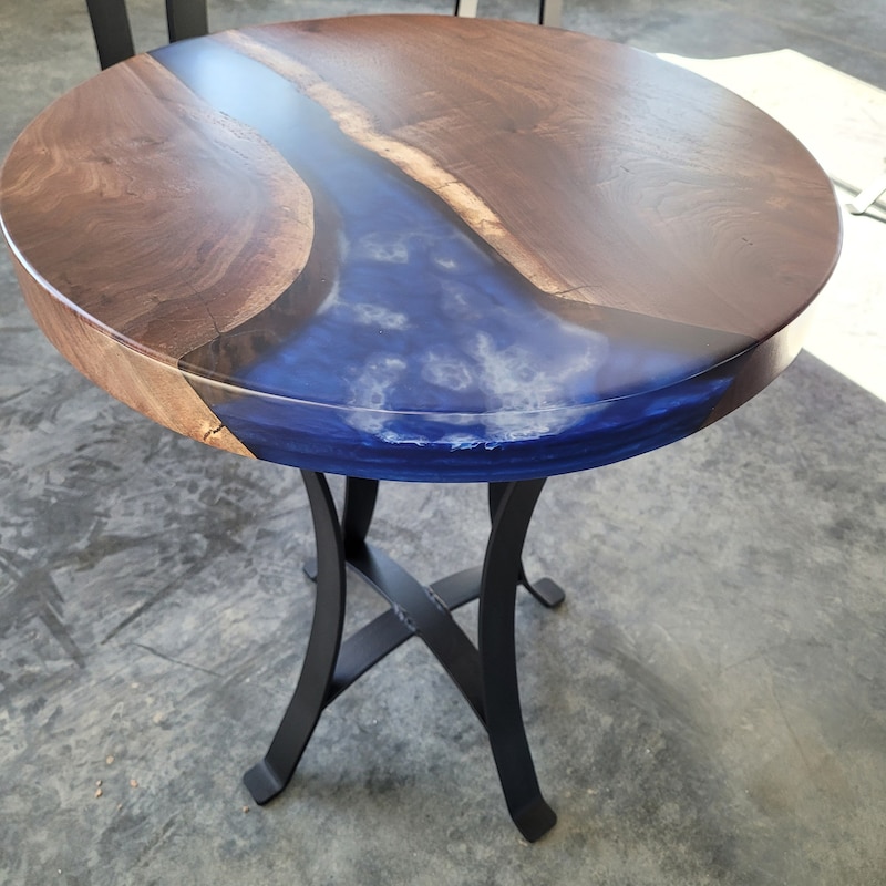 Live Edge Resin Table - Etsy