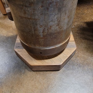 Authentic Amish Milk Can Bar Stool With Tractor Seat and Reclaimed Barn ...