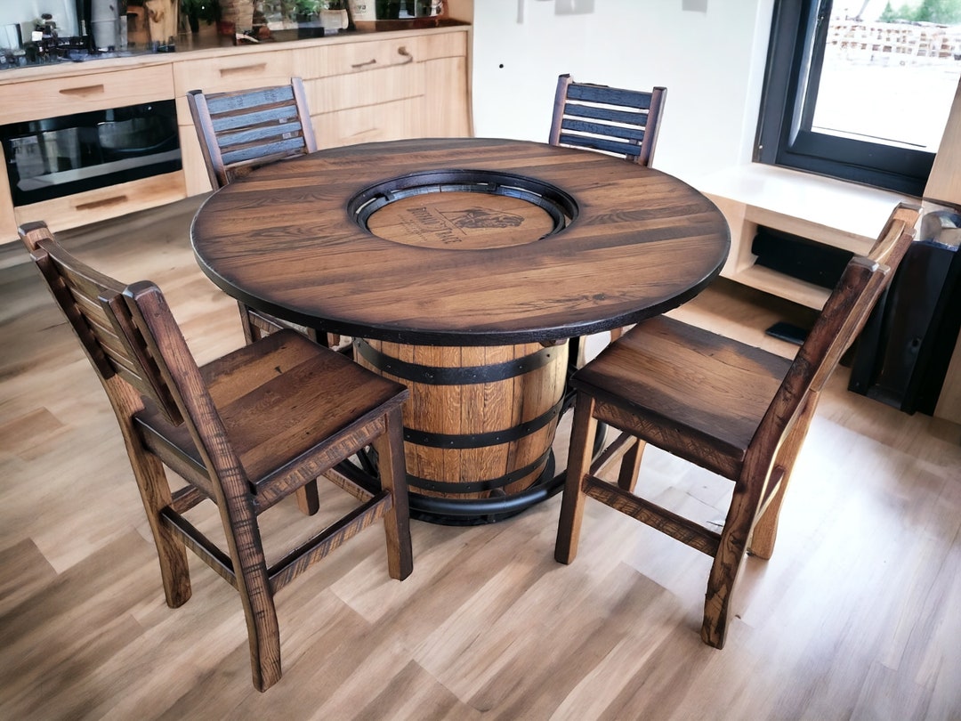 Buffalo Trace® Whiskey Barrel, Table Top (reclaimed Barn Wood)with ...