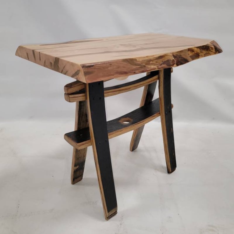 Log End Table - Etsy
