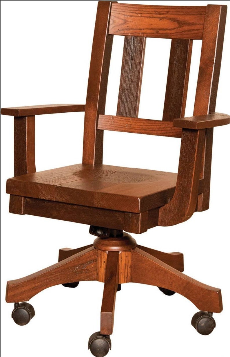 Reclaimed Barnwood Lumber Desk Chair Very Heavy Duty Free - Etsy