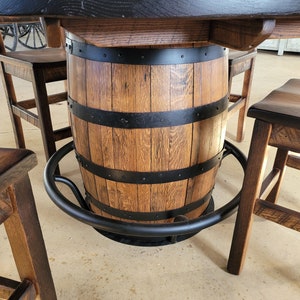 Buffalo Trace® Whiskey Barrel, Table Top (reclaimed Barn Wood)with ...
