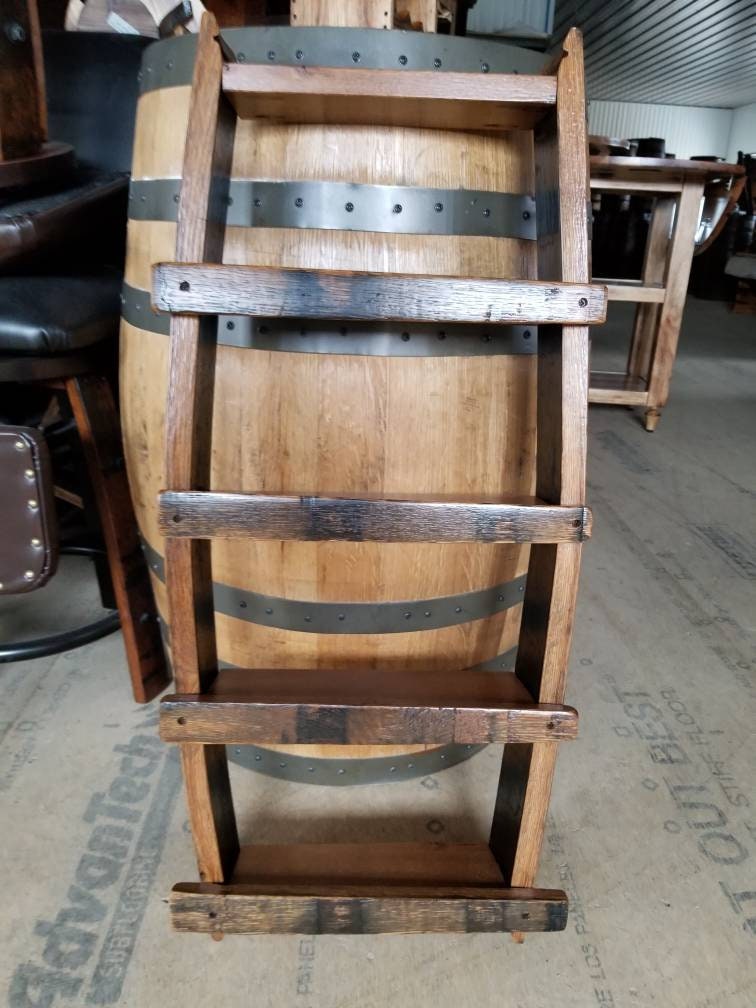 Display Rack / Spice Rack Made From Bourban Barrel Staves | Etsy