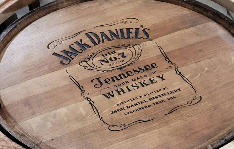 Jack Daniels® Double Whiskey Barrel Table | Reclaimed Barnwood Bar ...