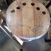 Whiskey Barrel Stave Pool Cue Rack Made With Authentic Barrel Heads and ...