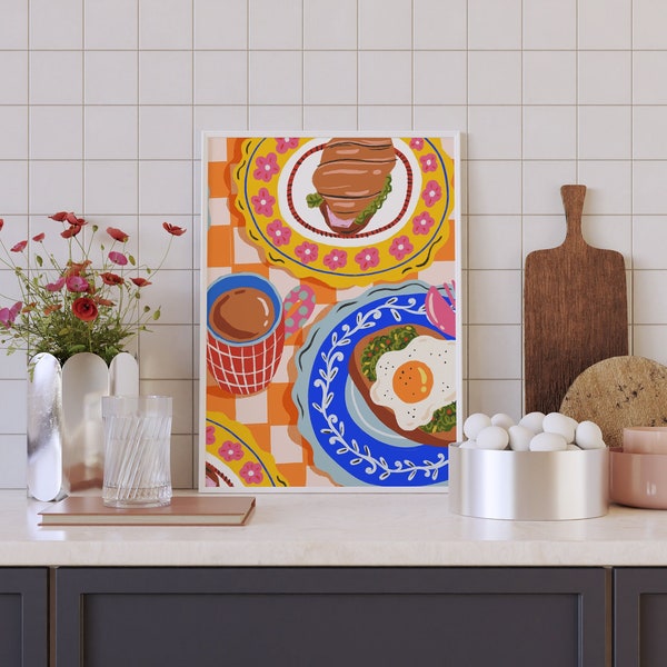 Colorful Kitchen Art - Etsy