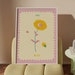 Colorful April Birth Month Poster Wall Art, Colorful Daisy Flower Art ...