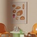 Bread Poster Printable Art for Kitchen, Restaurant, Bakery, Cafe ...