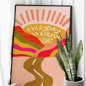 Motivational Quotes Poster | Colorful Wall Art | Pink Self Love Print ...